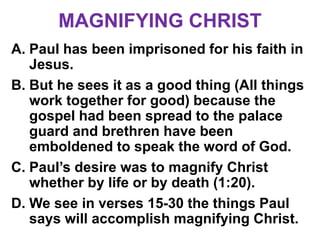 magnifying christ | PPT
