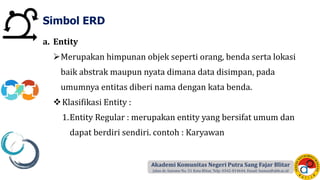 Materi Rekayasa Perangkat Lunak - Entity Relation Diagram | PPT