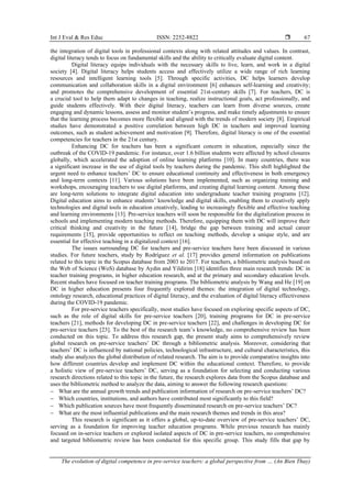 The evolution of digital competence in pre-service teachers: a global ...
