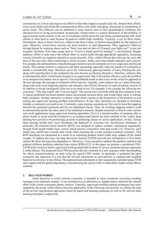 Insult detection using a partitional CNN-LSTM model | PDF