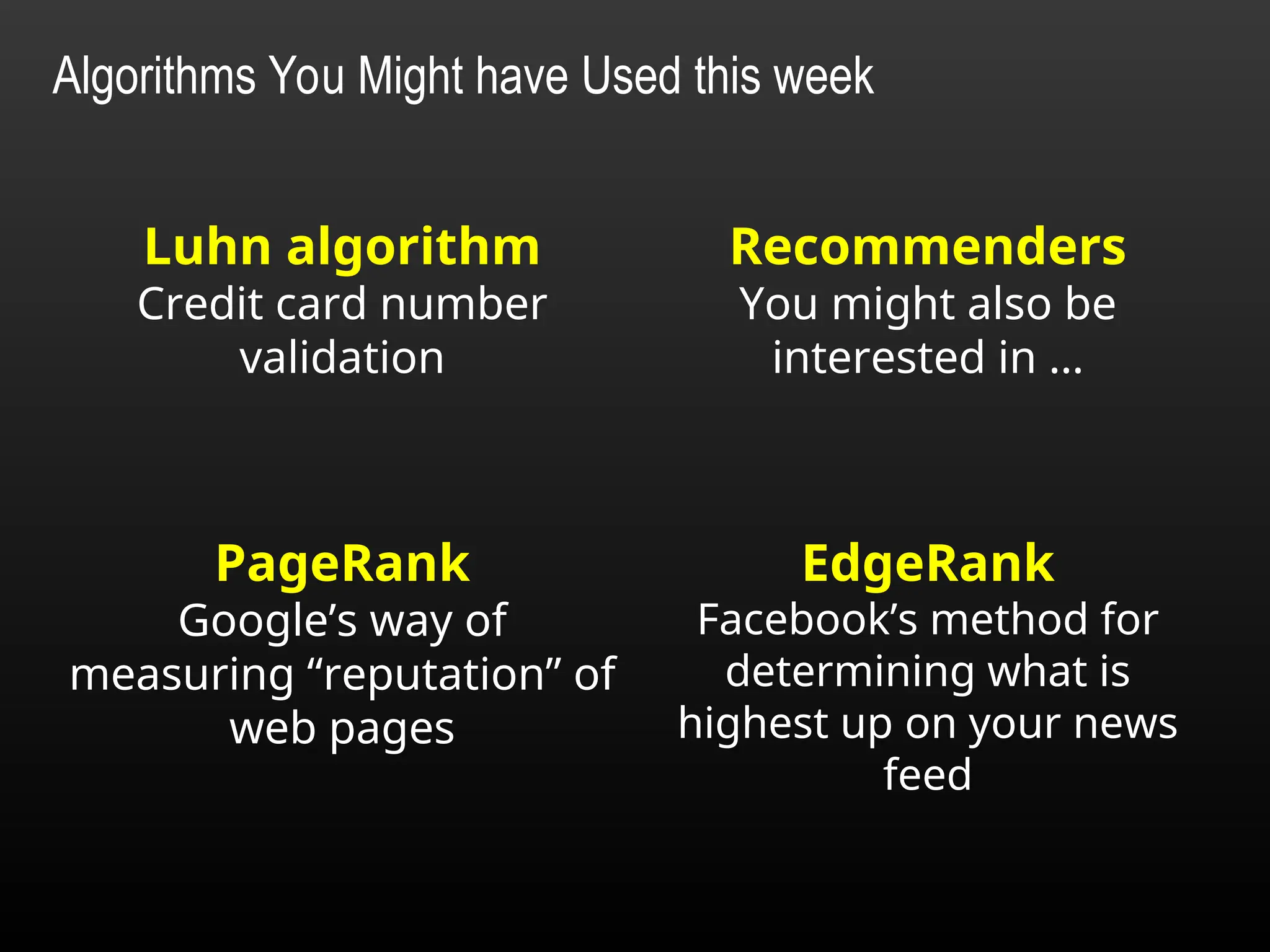 Presentation for the Introductory topic of Algorithms | PPT