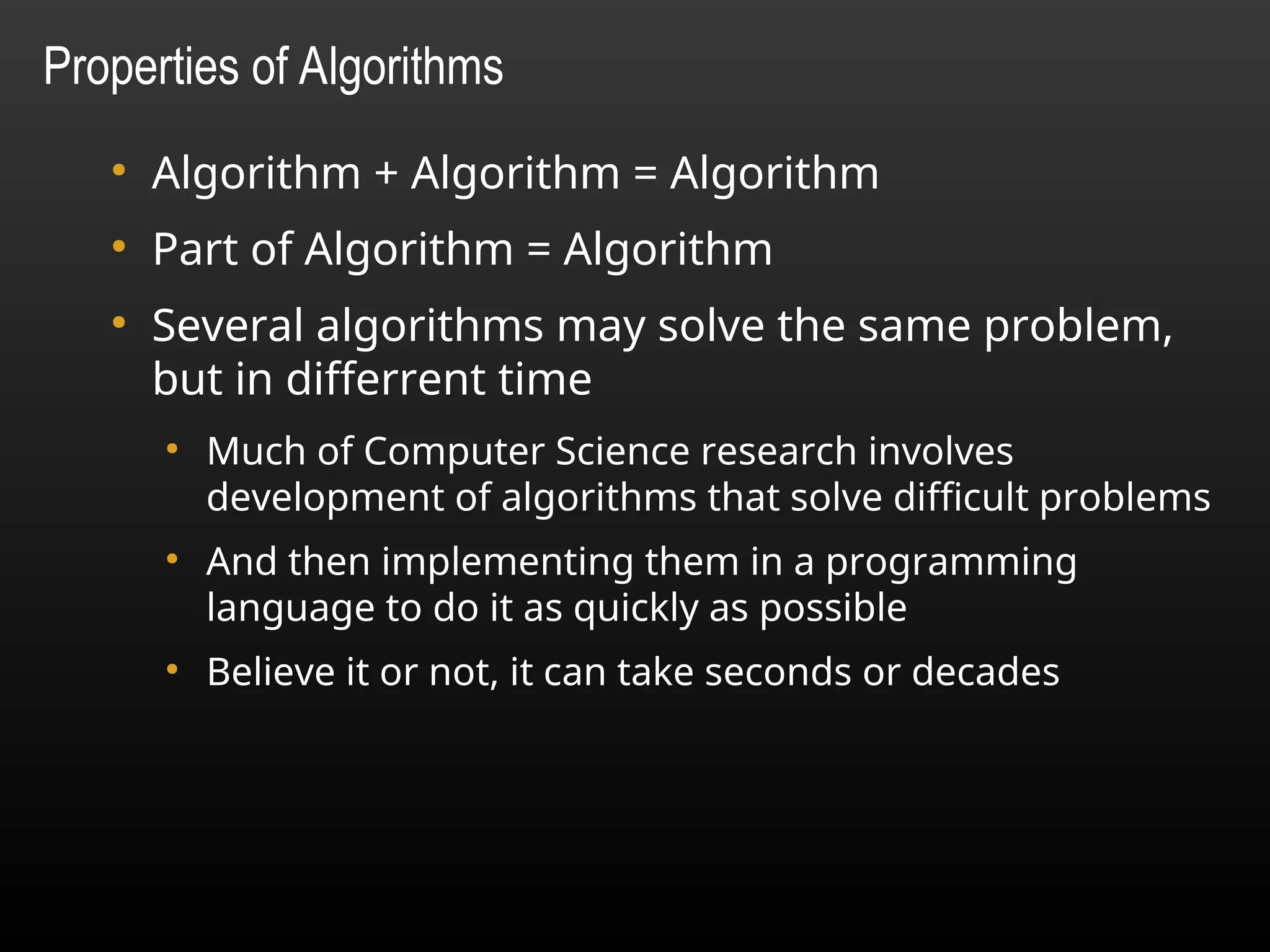 Presentation for the Introductory topic of Algorithms | PPT