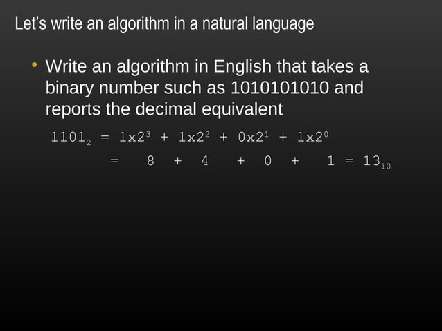 Presentation For The Introductory Topic Of Algorithms Ppt