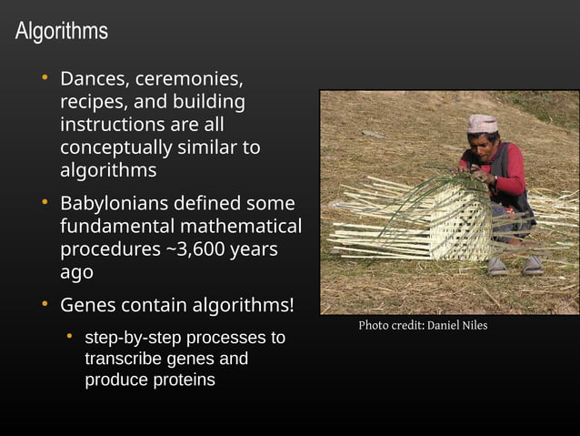 Presentation For The Introductory Topic Of Algorithms Ppt