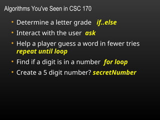 Presentation for the Introductory topic of Algorithms | PPT