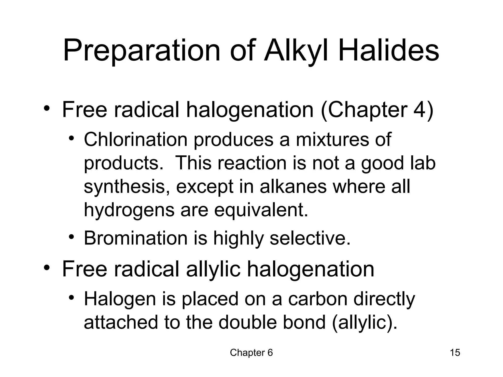 06 - Alkyl Halides ,Nucleophilic Substitution and Elimination - Wade ...