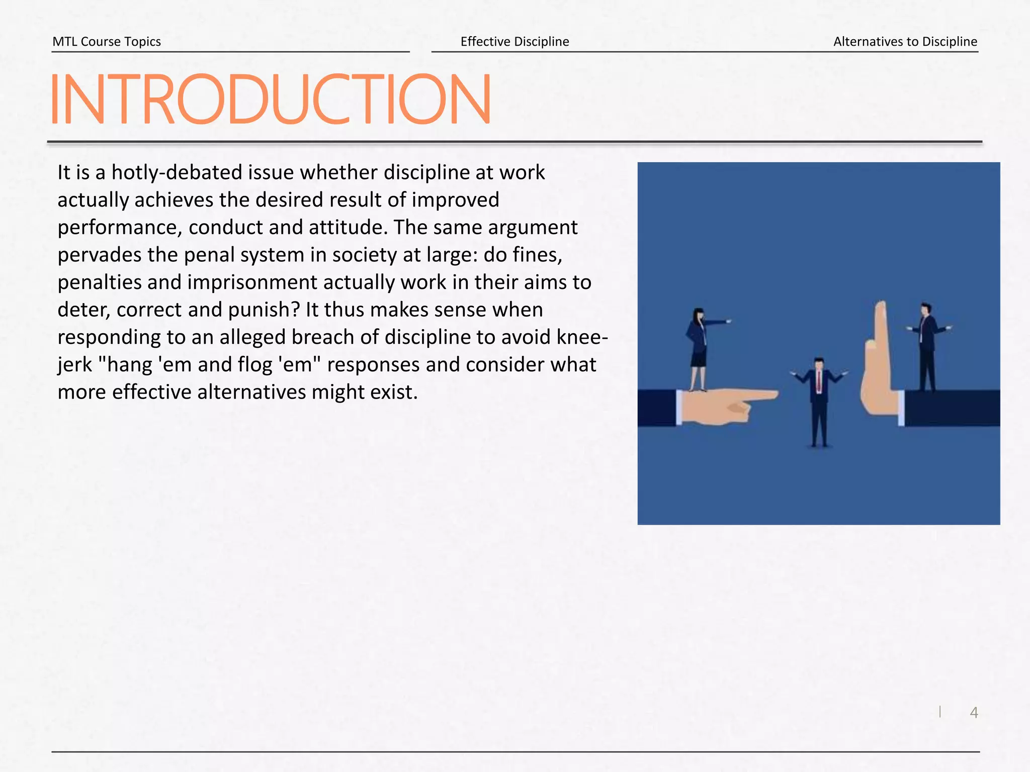 Alternatives to Discipline | PPTX