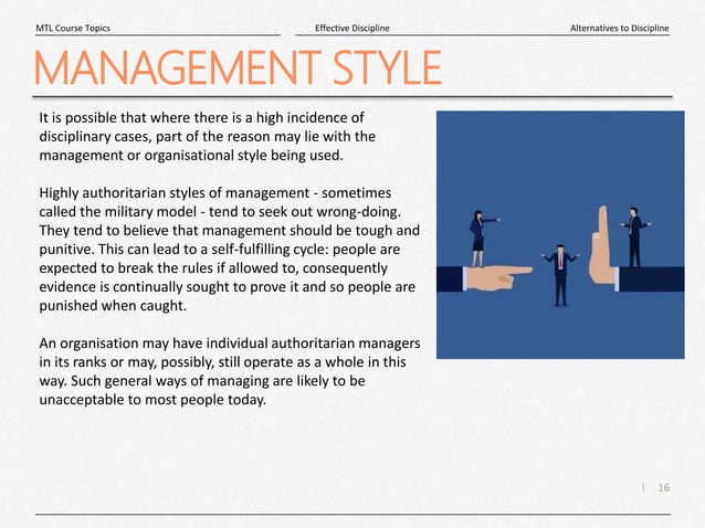 Alternatives to Discipline | PPTX | Career Advice | Careers