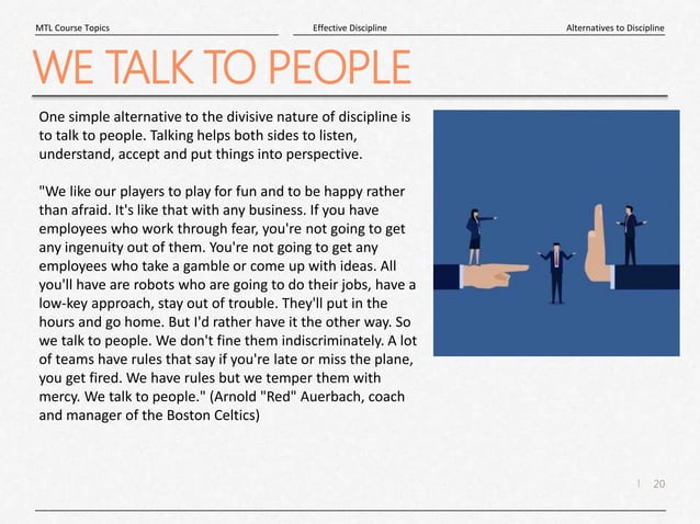 Alternatives to Discipline | PPTX | Career Advice | Careers