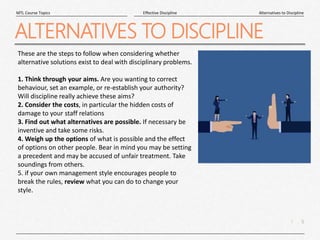Alternatives to Discipline | PPTX