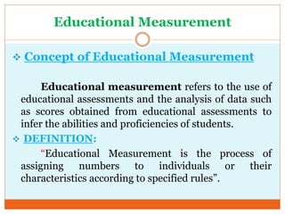 Measurment, Assessment and Evaluation | PPT
