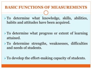 Measurment, Assessment and Evaluation | PPT