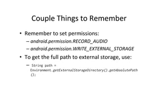 Android Multimedia Support | PDF