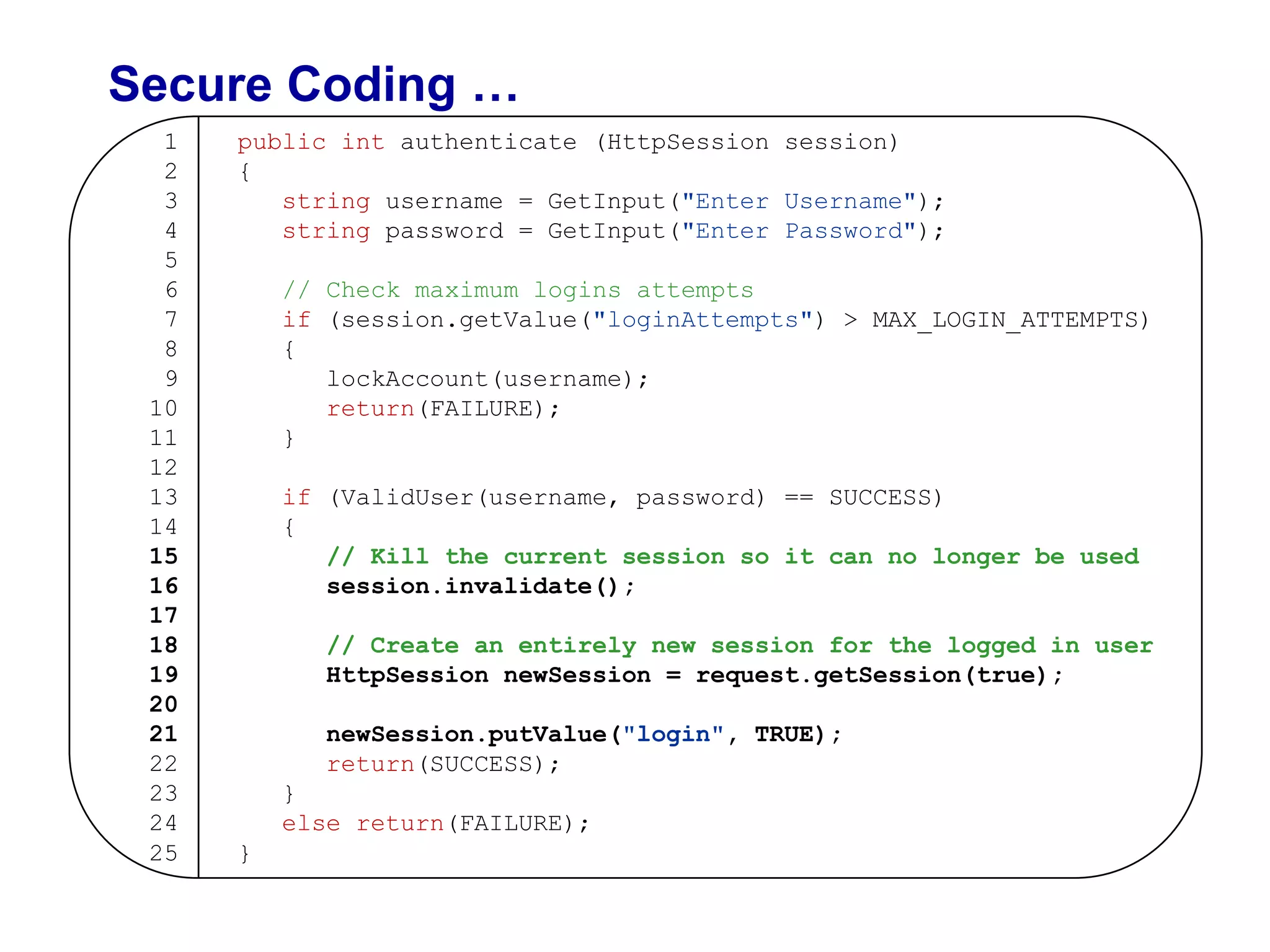 06 application security fundamentals - part 2 - security mechanisms - session management | PPT