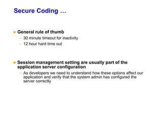 06 application security fundamentals - part 2 - security mechanisms - session management | PPT