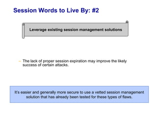 06 application security fundamentals - part 2 - security mechanisms - session management | PPT