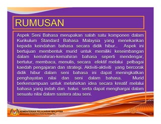 06 aspek seni bahasa | PDF