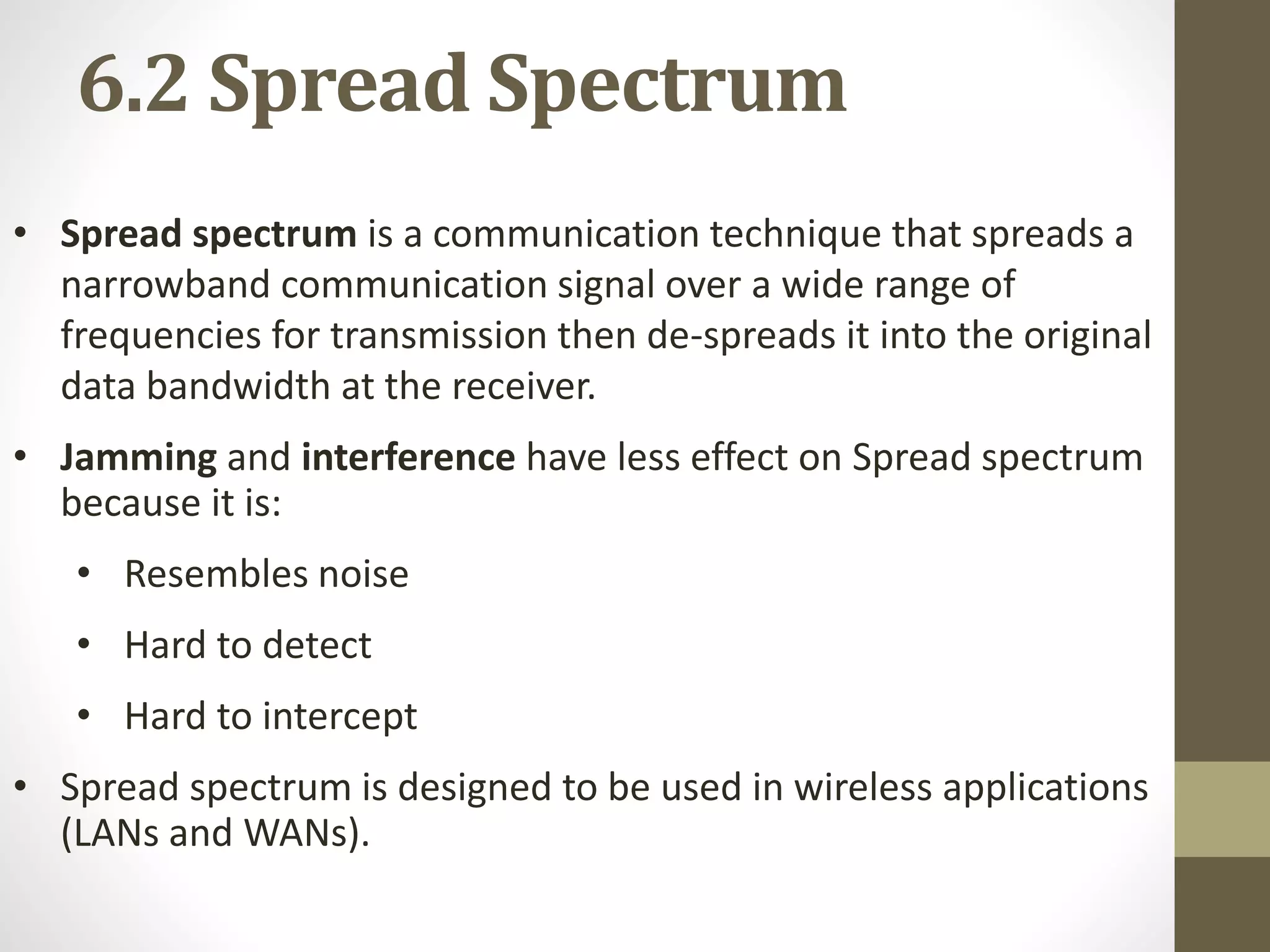 Bandwidth Utilization Multiplexing and Spectrum Spreading | PPTX