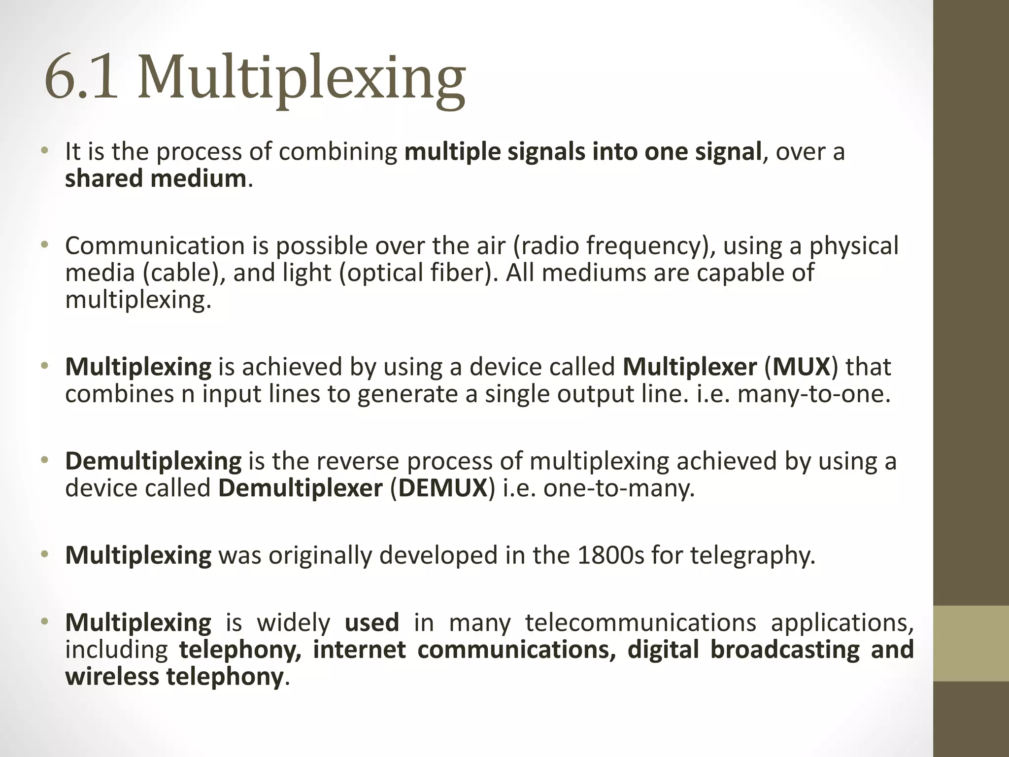 Bandwidth Utilization Multiplexing and Spectrum Spreading | PPTX