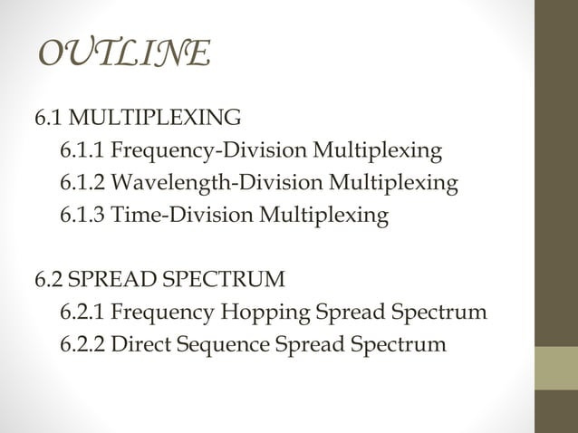 Bandwidth Utilization Multiplexing and Spectrum Spreading | PPTX | Physics | Science