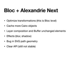 Bloc for Pharo: Current State and Future Perspective | PDF | Graphics ...