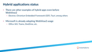 Building Hybrid Applications with VAST and WebView2 | PDF