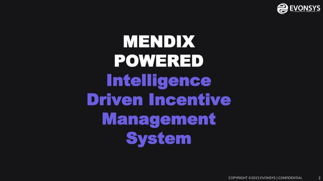 EvonSys | Automobile – Incentive Management System | PPT