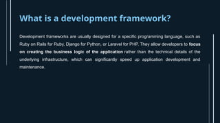 Framework_Model_Overview for App Develop | PPT