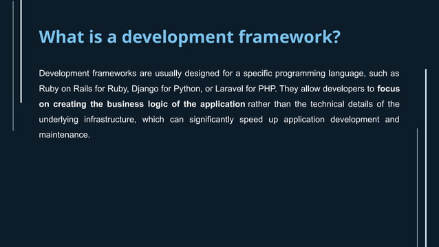 Framework_Model_Overview for App Develop | PPT
