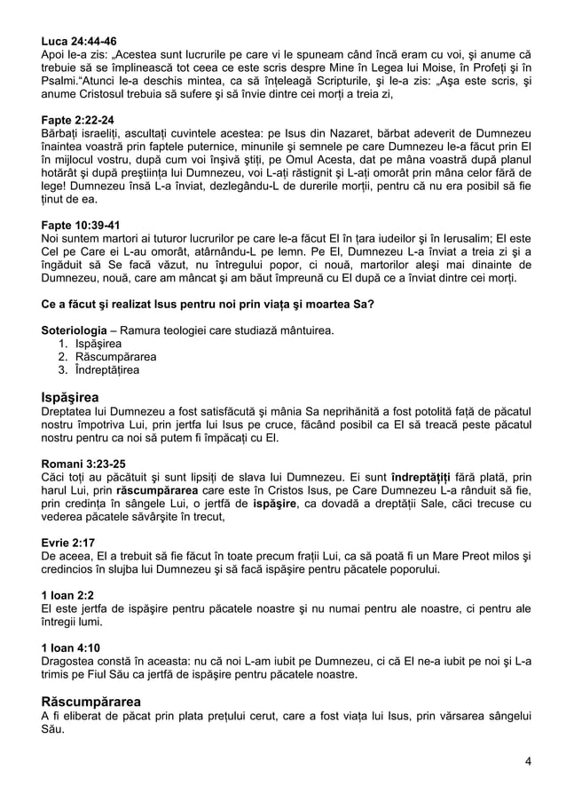 06. Ce a realizat Isus pentru noi notite | DOC