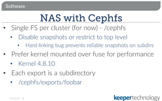 Ceph Day San Jose - HA NAS with CephFS | PPT