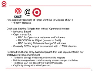 Ceph Day Chicago - Ceph Deployment at Target: Best Practices and ...