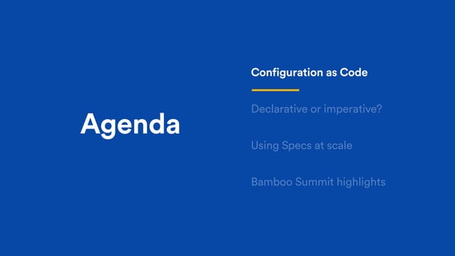 10 Tips for Configuring Your Builds with Bamboo Specs | PDF