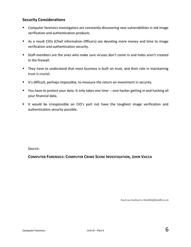 06 Computer Image Verification and Authentication - Notes | PDF
