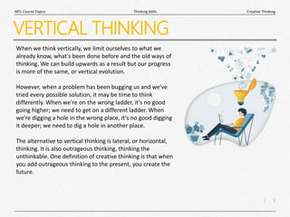 Creative Thinking | PPTX