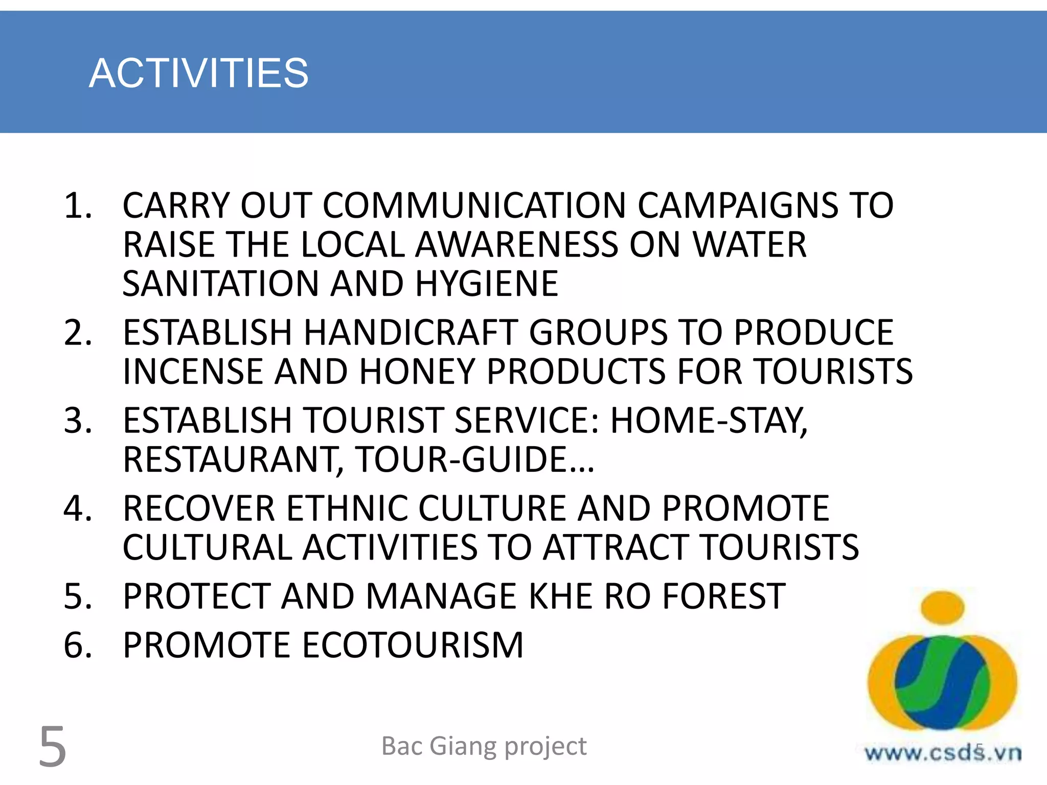 CSDS Bac giang project by Mr Huan | PPT