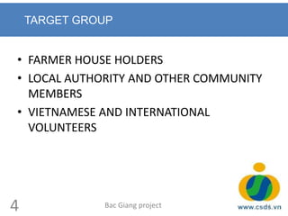 CSDS Bac giang project by Mr Huan | PPT