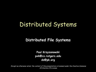 Distributed File Systems: Key Concepts and Design Tradeoffs in NFS | PPT