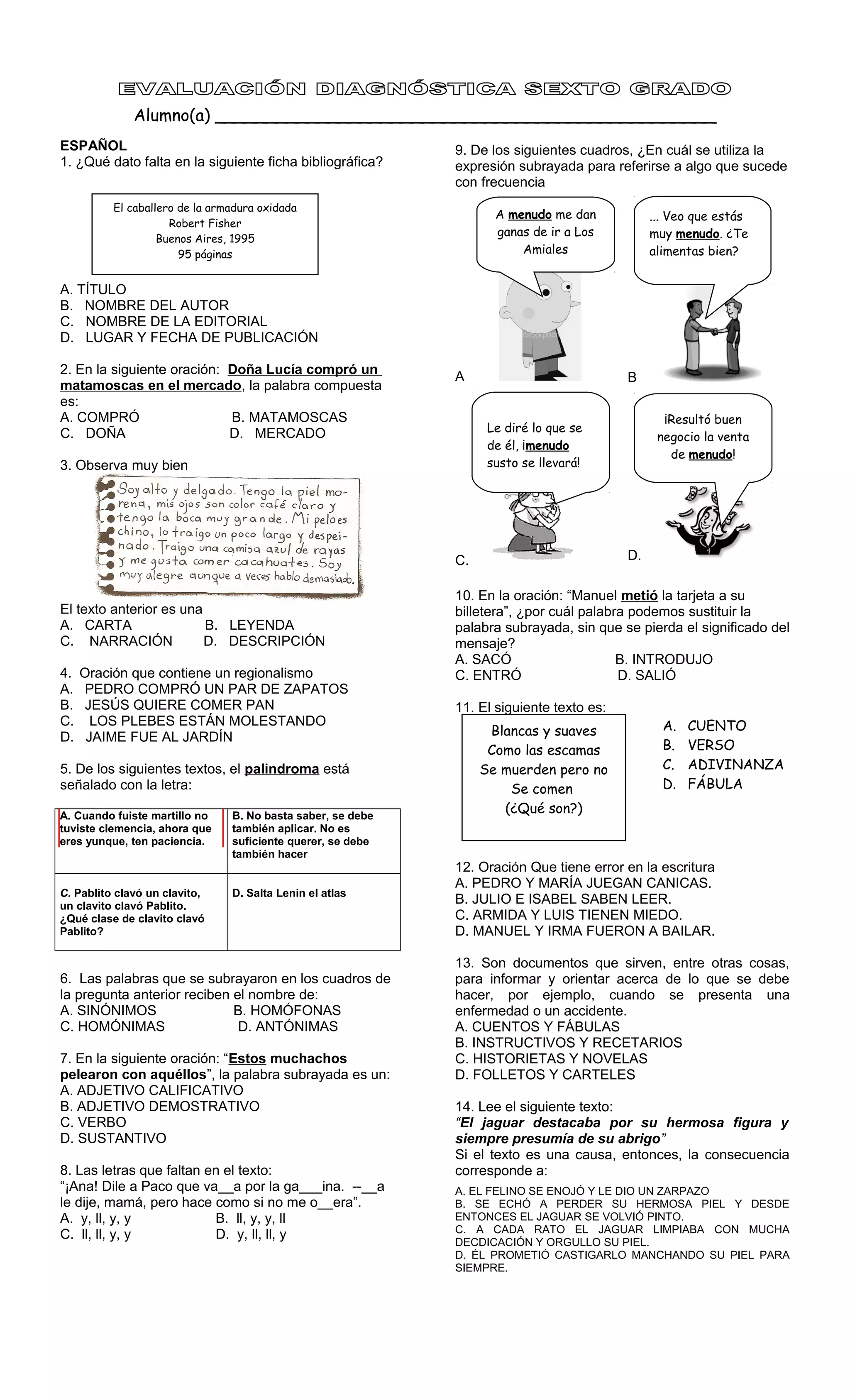 06 diagnostico-sexto-grado | DOC