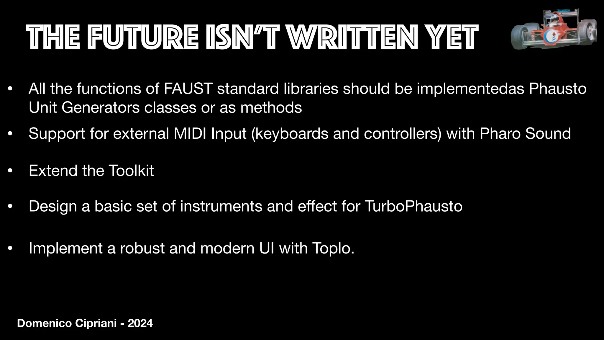 Talk ESUG 2024: Phausto: The sound within Pharo | PDF