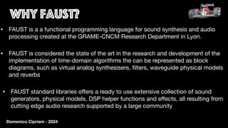 Talk ESUG 2024: Phausto: The sound within Pharo | PDF