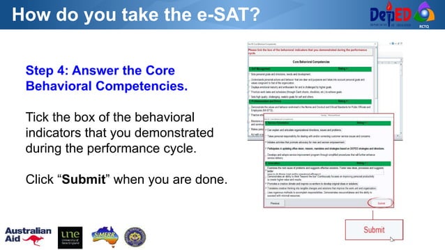 Electronic Self-assessment Tool (e-SAT) | PPTX | Standardized Testing ...