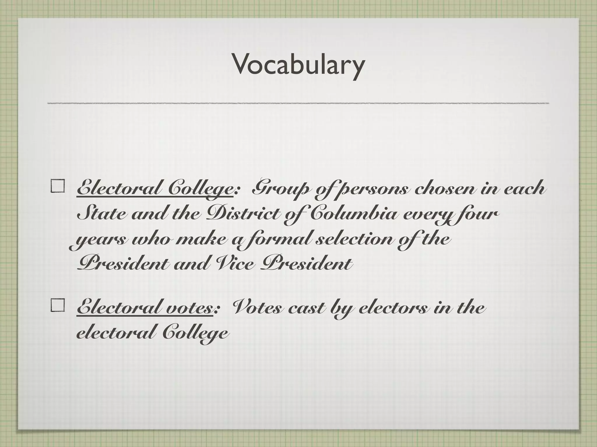 06 - Electoral College | PPT