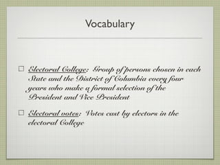 06 - Electoral College | PPT