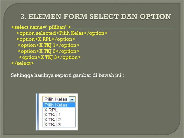 06 elemen form pada html | PPT