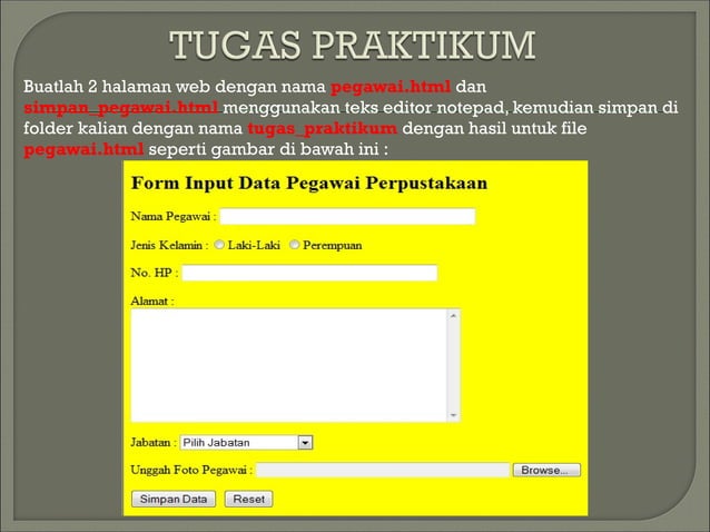 06 elemen form pada html | PPT