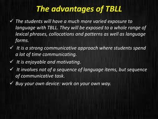 06 ELT- task based learning | PPT