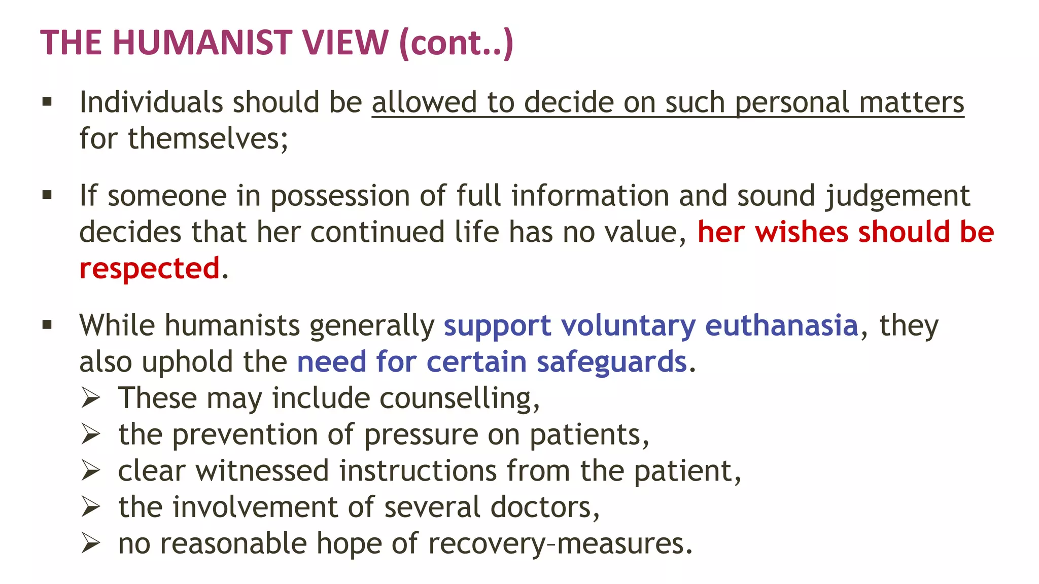 Euthanasia - Types, Arguments For and Against | PDF
