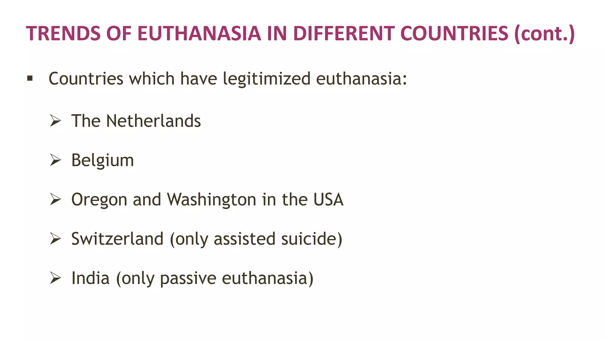 Euthanasia - Types, Arguments For and Against | PDF | First Aid | Injuries