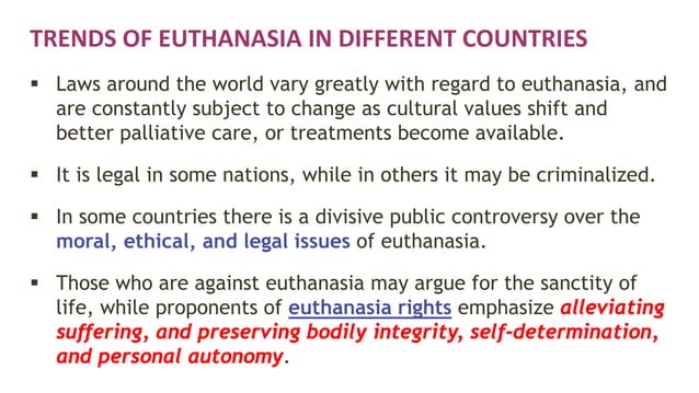 Euthanasia - Types, Arguments For and Against | PDF | First Aid | Injuries